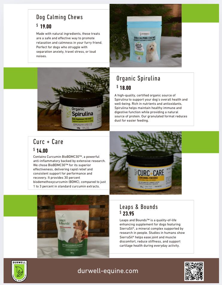 Dog Products – Durwell Equine Naturals